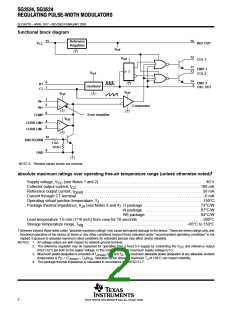 SG3524 (TI) PDF技术资料下载 SG3524 供应信息 IC Datasheet 数据表 (2/20 页)-芯三七